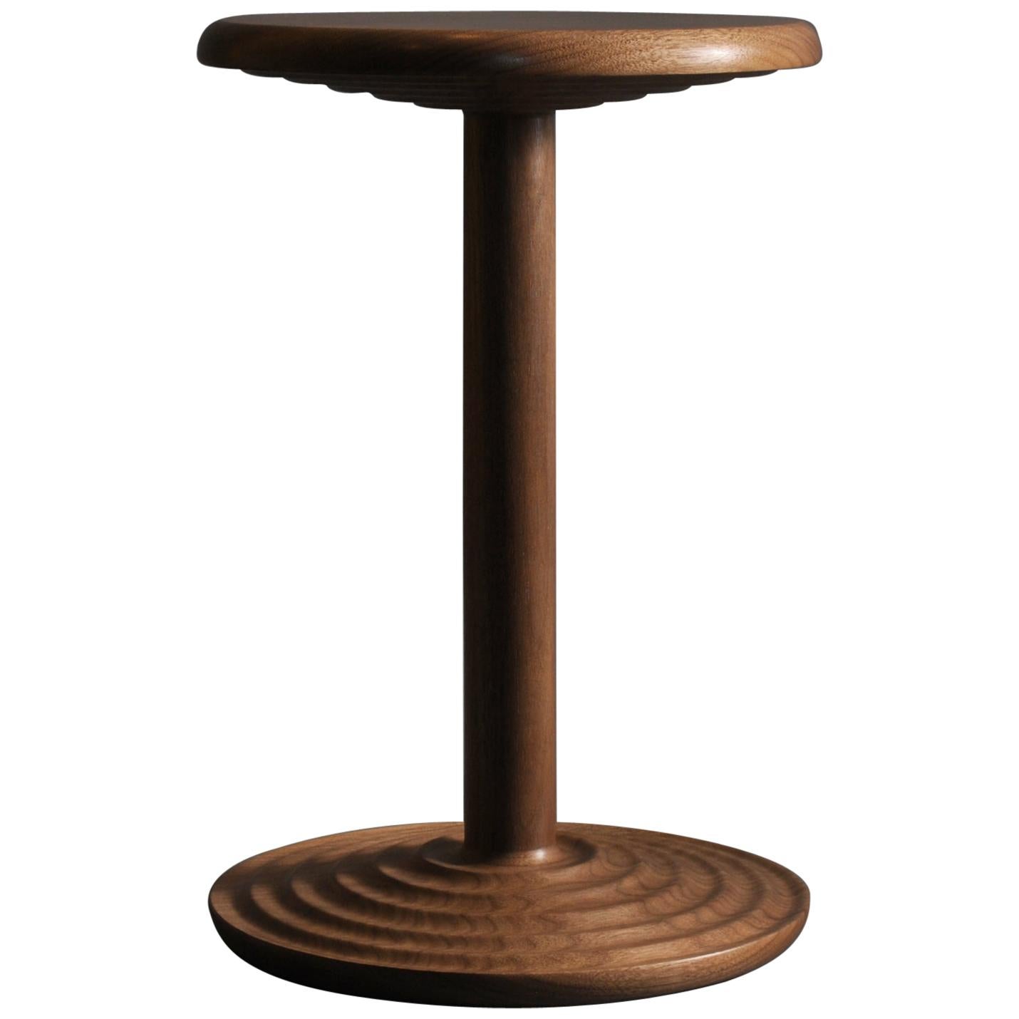 1920's Octoganal Walnut Side Table at 1stDibs