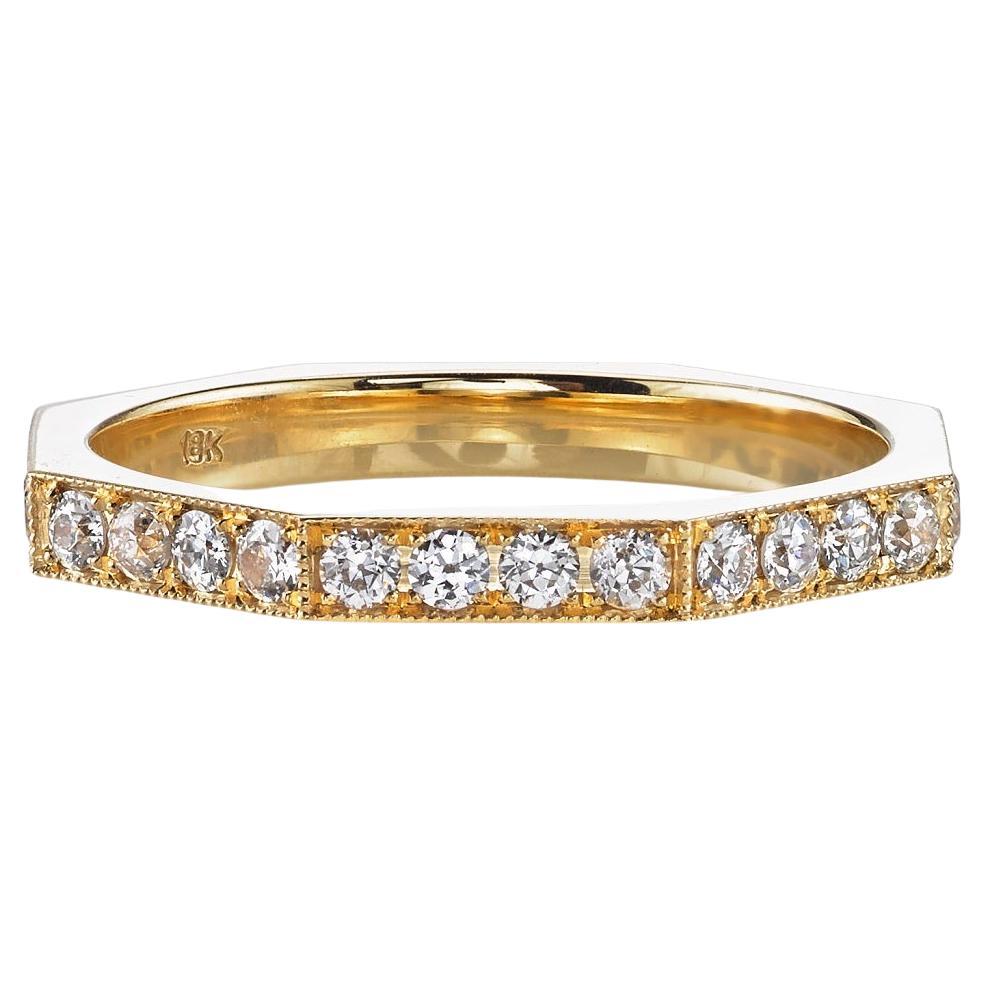 Customizable Handcrafted Windsor Pavé Old European Cut Diamond Eternity ...