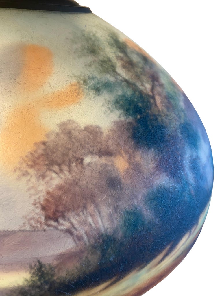 Handel Reverse Painted Table Lamp, circa 1920 For Sale at 1stDibs