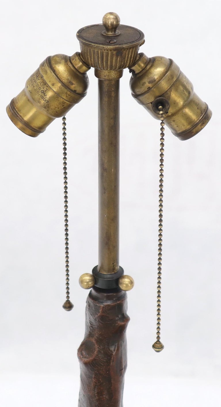 Handel Solid Bronze Table Lamp Base Tree Stem Shape at 1stDibs