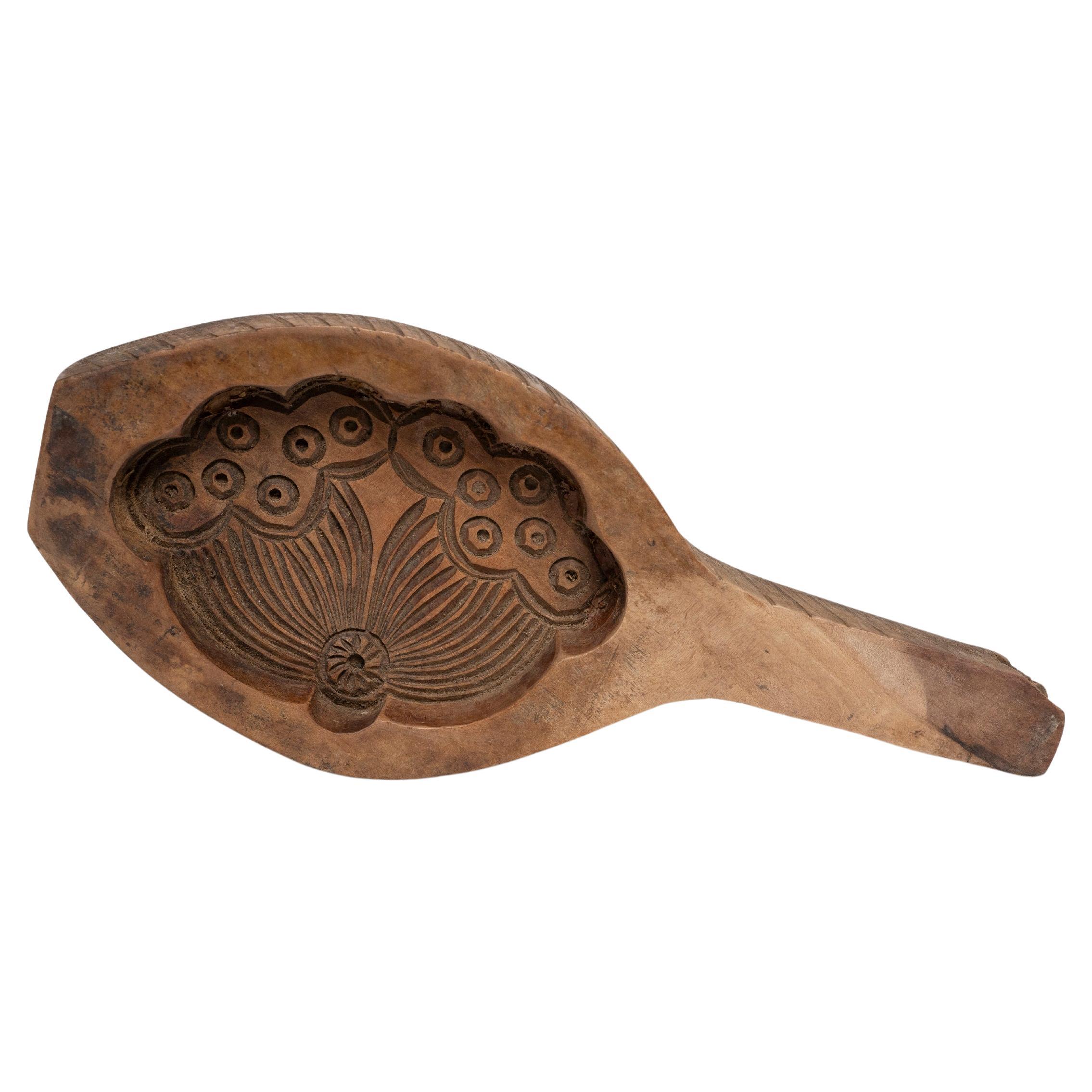 Chinese Lotus Mooncake Mold, c. 1900 For Sale at 1stDibs
