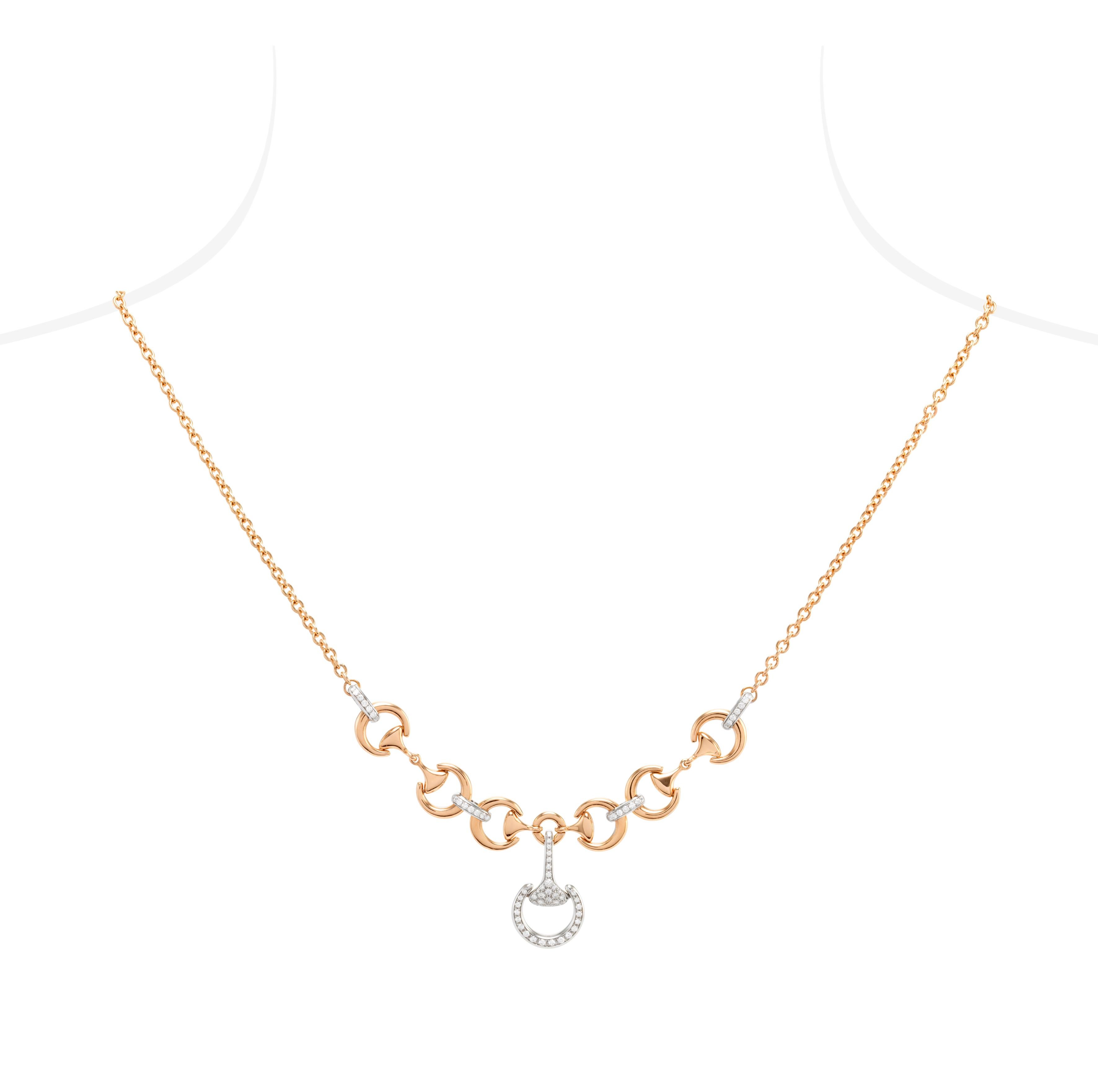 Handmade 18 Kt Gold Horsebite Necklace Collier by Ubaldi Equestrian ...