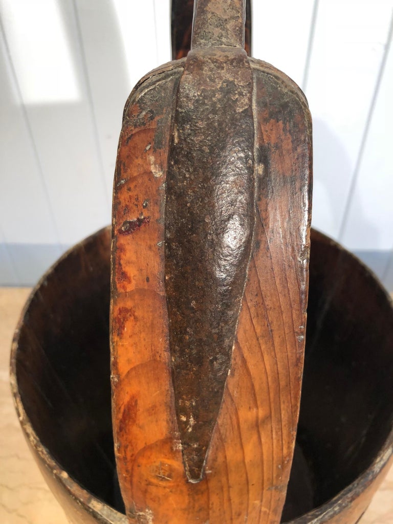 Handmade 19th Century English Oak Milk Bucket #2 at 1stDibs