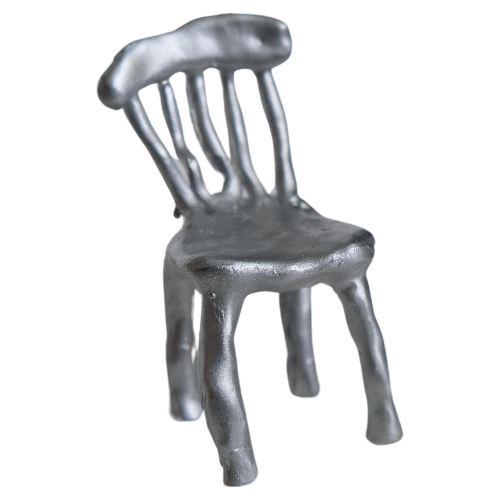 handmade aluminium miniature chair For Sale at 1stDibs