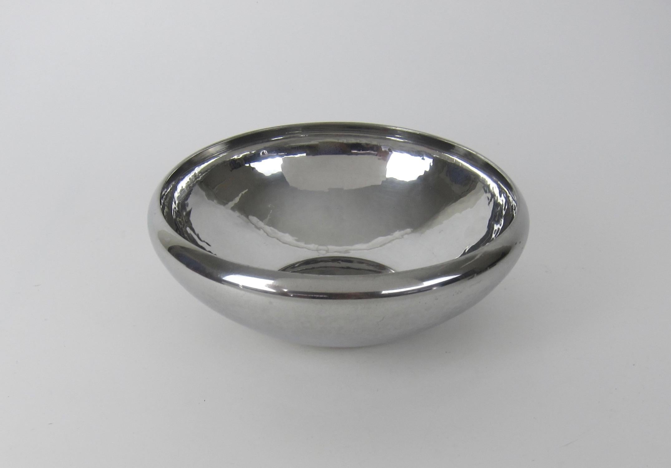 Porter Blanchard American Arts and Crafts Hammered Pewter Bowl for Gump ...