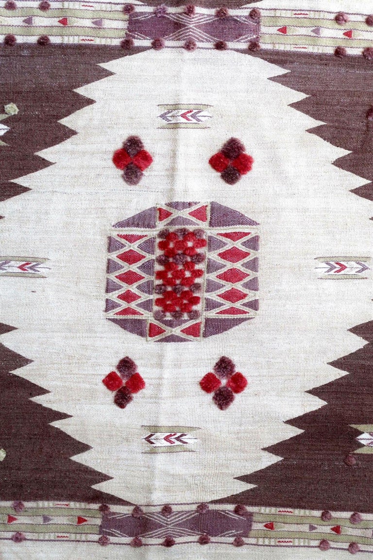 Handmade Antique Algerian Berber Kilim, 1930s, 1P04 at 1stDibs