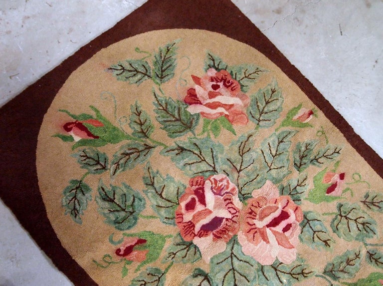 Handmade Antique American Hooked Rug, 1900s, 1B647 For Sale at 1stDibs