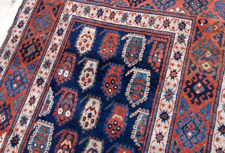 Handmade Antique Caucasian Kazak Rug, 1870s, 1B665 For Sale at 1stDibs