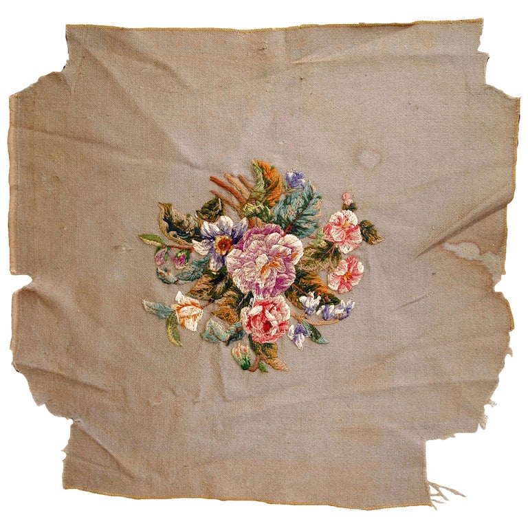 Handmade Antique English Embroidery, 1930s, 1C673 at 1stDibs