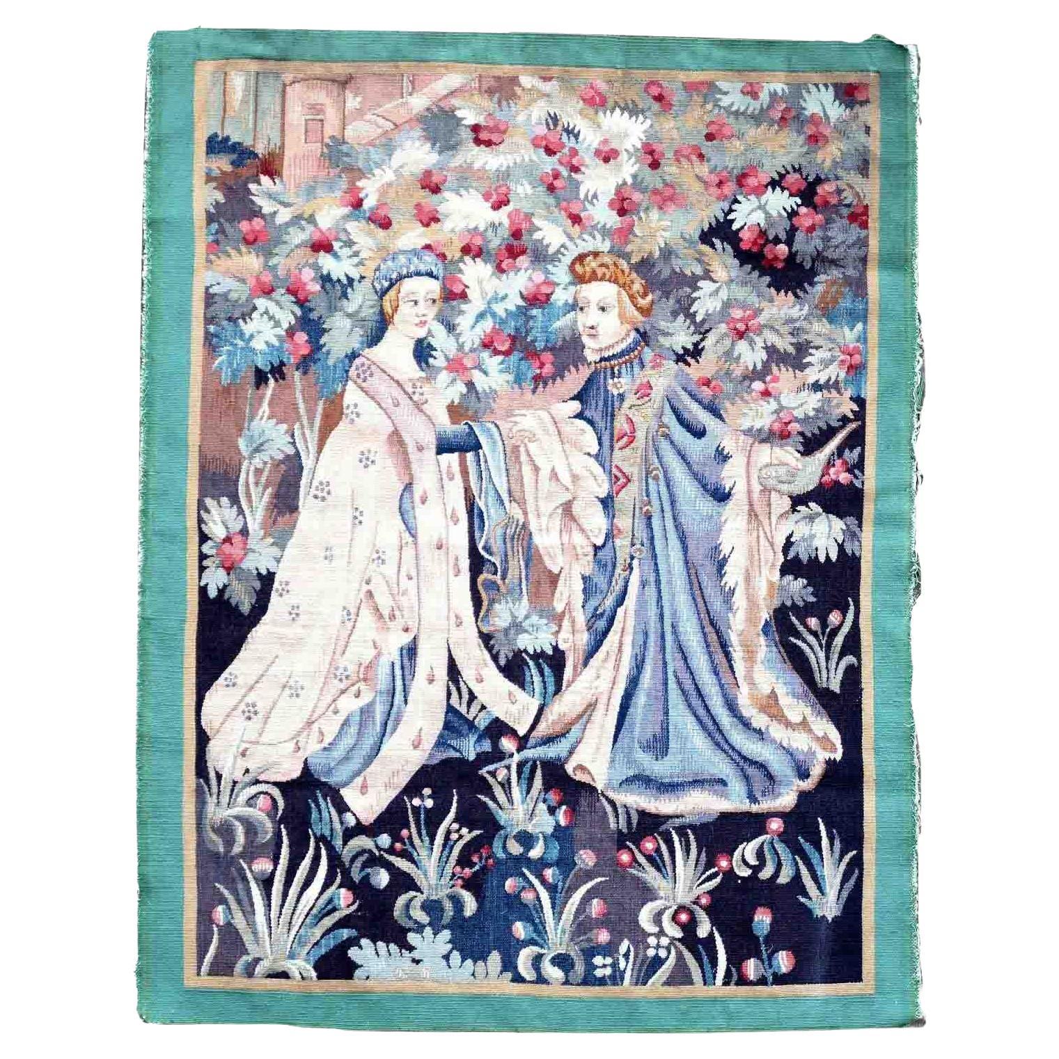 Handmade Antique French Aubusson Rug, 1880s, 1P116 For Sale at 1stDibs