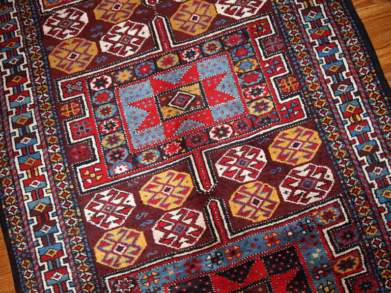 Handmade Antique Kurdish Style Rug, 1880, 1B419 For Sale at 1stDibs