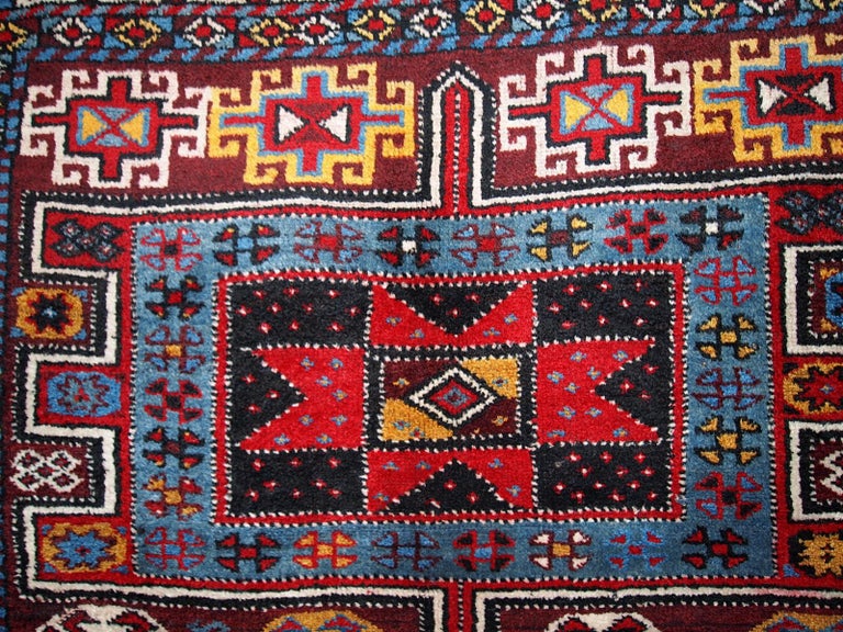 Handmade Antique Kurdish Style Rug, 1880, 1B419 For Sale at 1stDibs