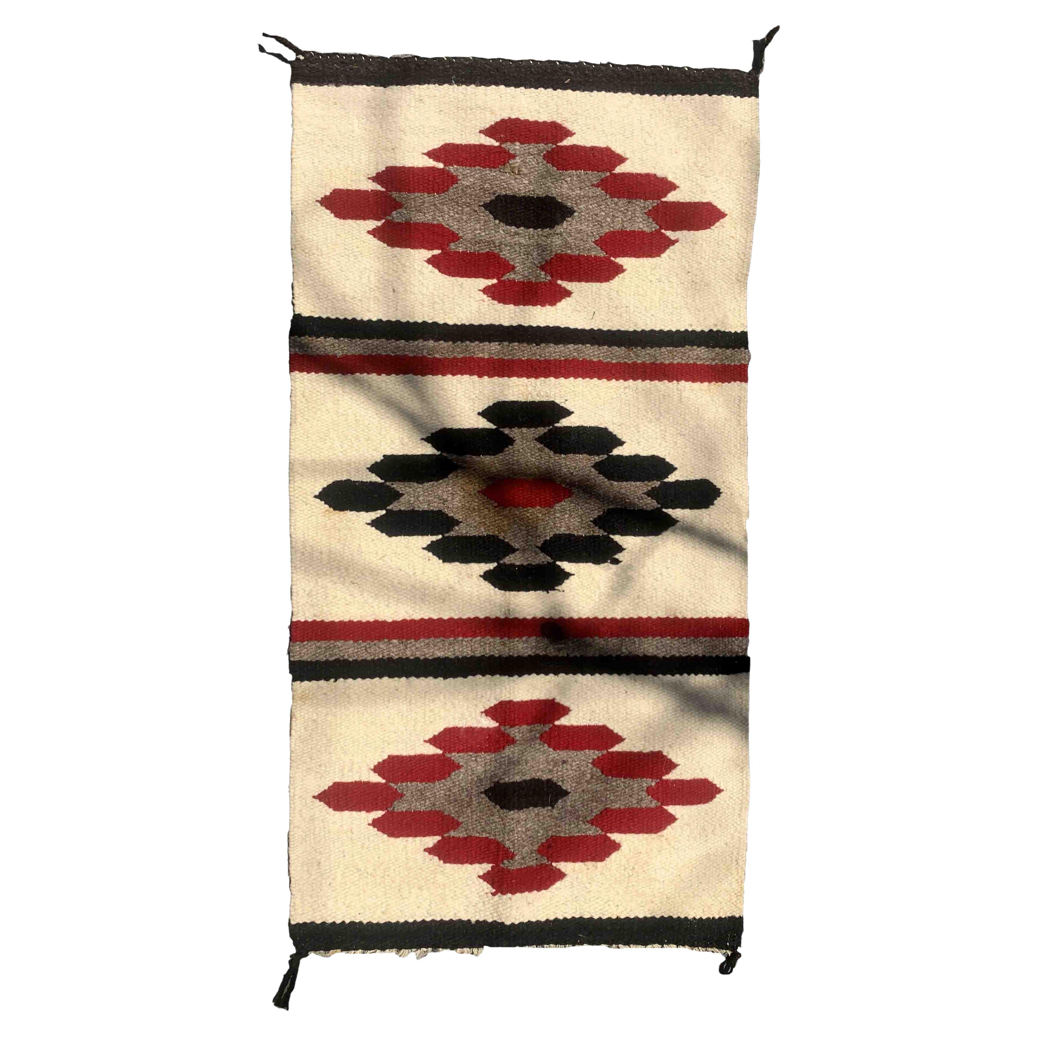Handmade Antique Collectible Native American Navajo Blanket, 1870s ...