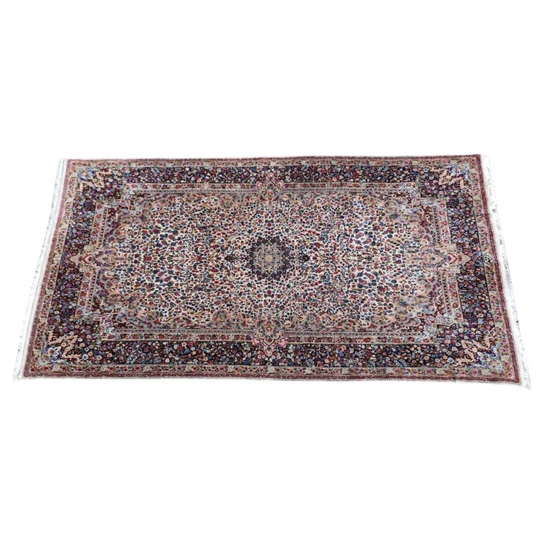 Handmade Antique Persian Kerman Style Rug, 1930s, 1F14 For Sale at 1stDibs