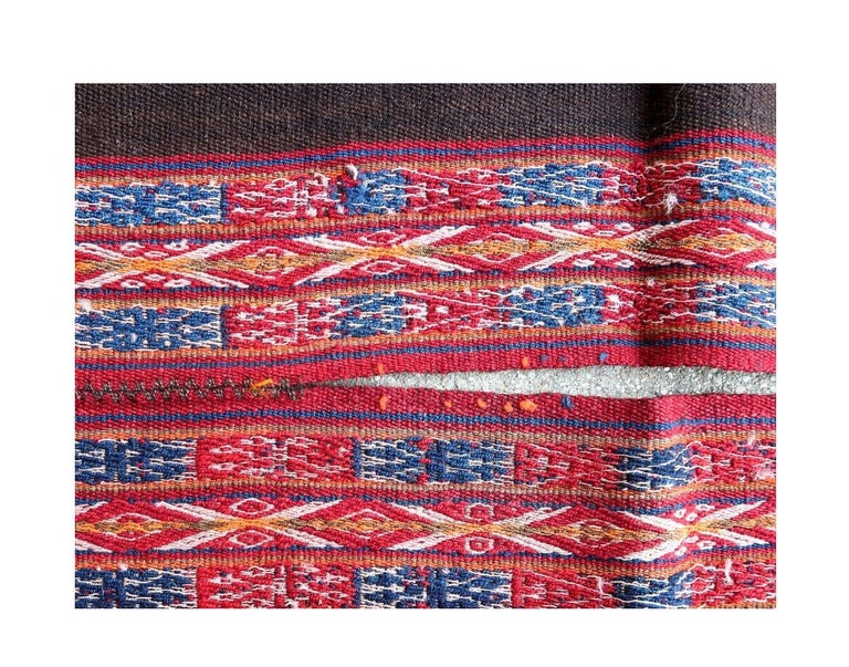 Handmade Antique Peruvian Poncho Kilim, 1900s, 1P64 For Sale at 1stDibs ...