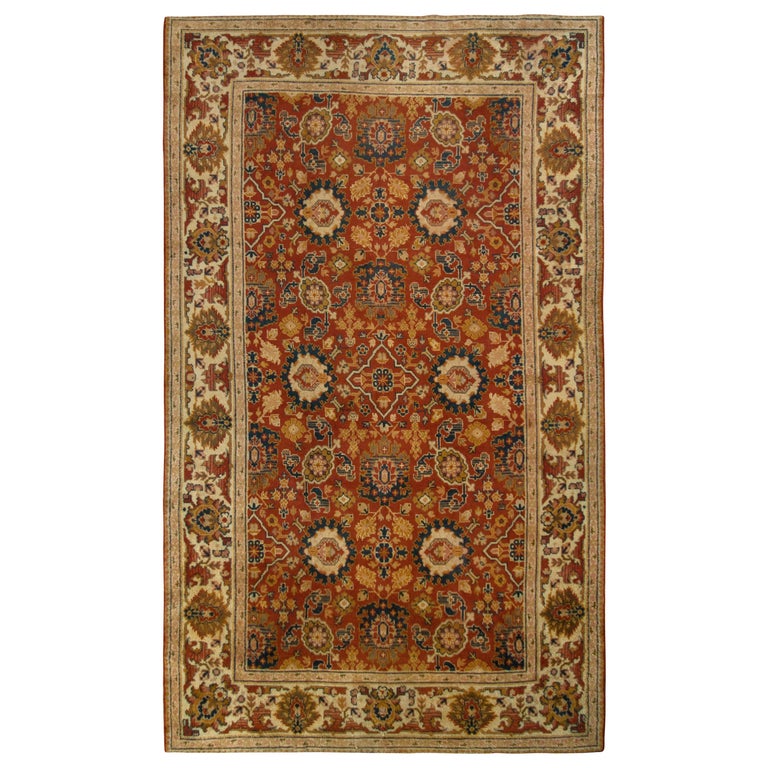 Handmade Antique Sultanabad Style Rug Brown All-Over Pattern by Rug and ...