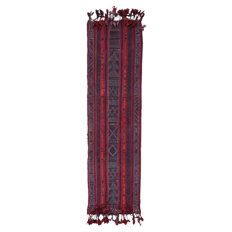 Handmade Antique Tunisian Berber Kilim, 1900s, 1p130 For Sale at 1stDibs