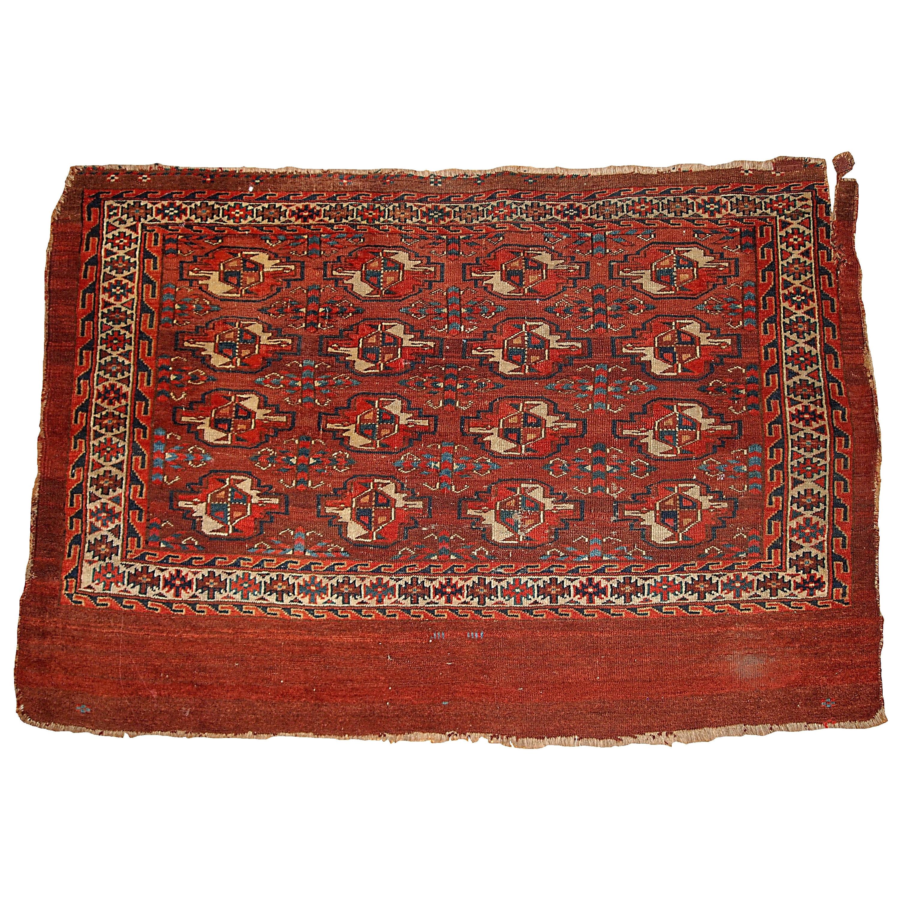 Mid-19th Century Turkmen Yomud Tribe Ensi at 1stDibs