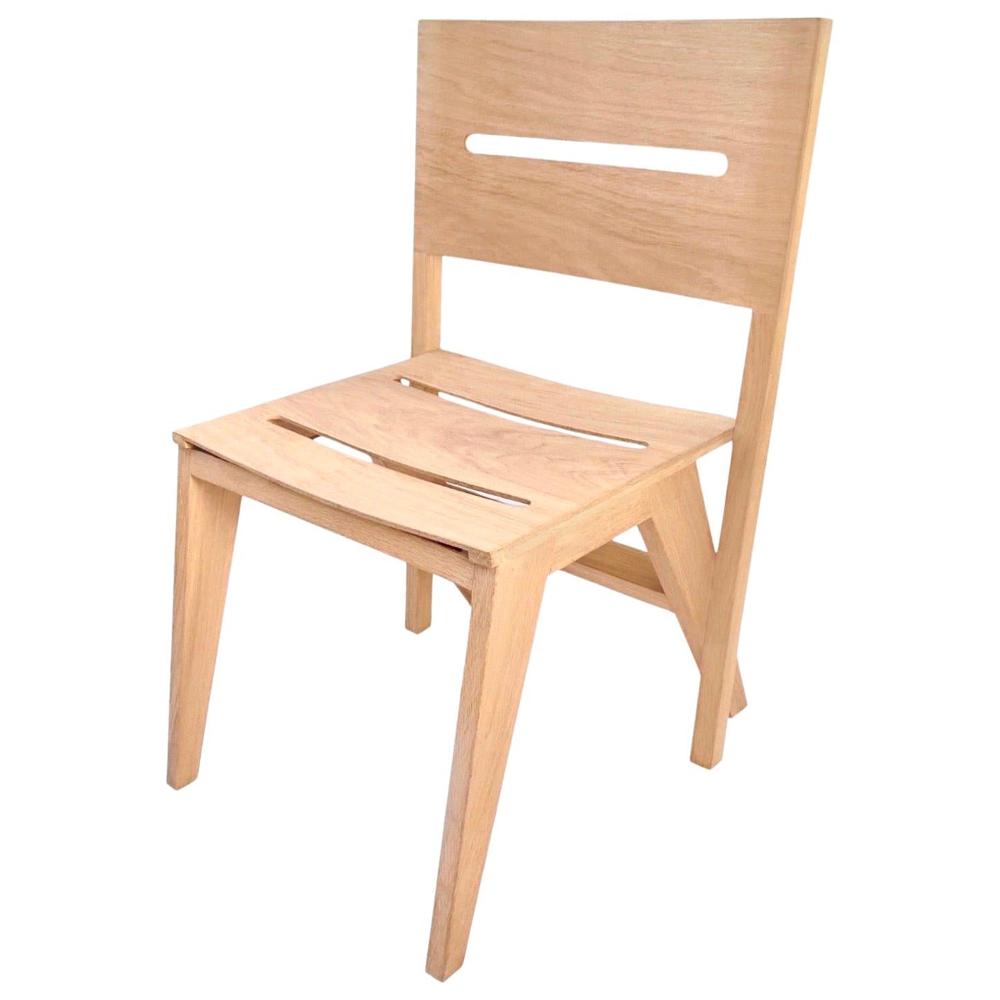 Four Unique Handmade Steel Metal Chairs at 1stDibs