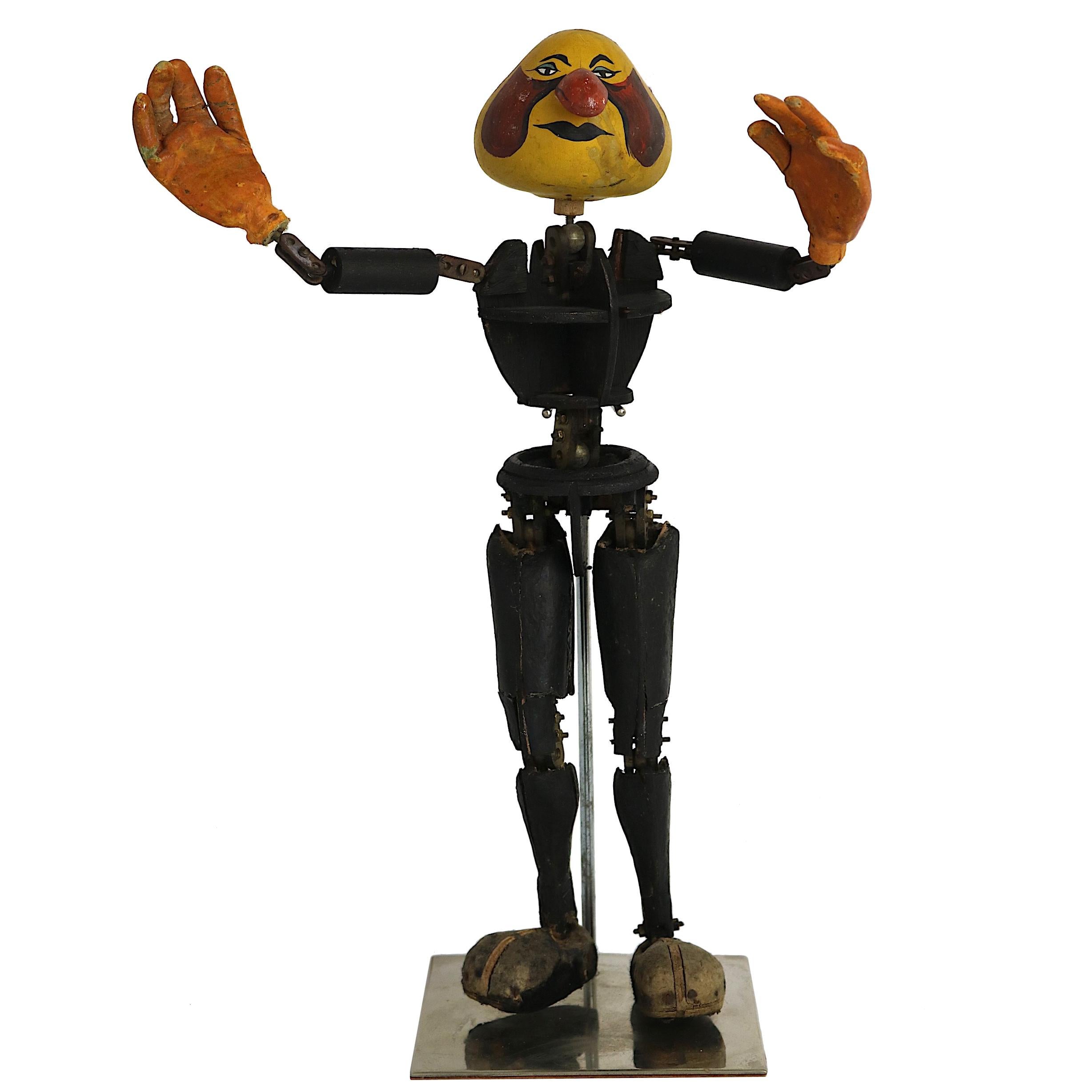 Handmade Articulated Wood Automoton Figural Doll Sculpture-Collectible ...