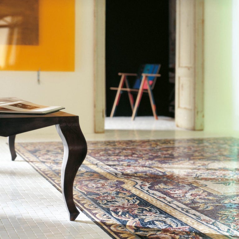 Handmade Artistic Marble Mosaic Rug Dimension and Colors Customizable ...