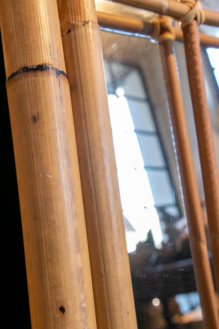 Handmade Bamboo Mirror For Sale at 1stDibs