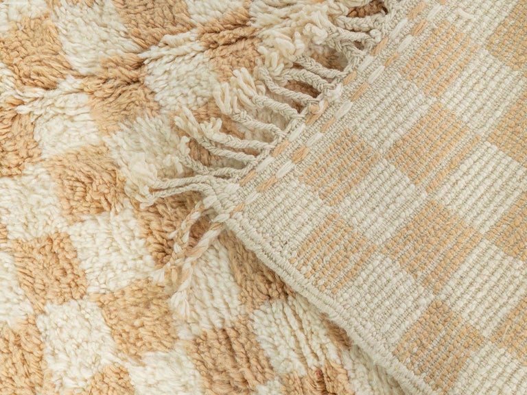 Handmade Berber Rug 100% Wool Moroccan For Sale at 1stDibs