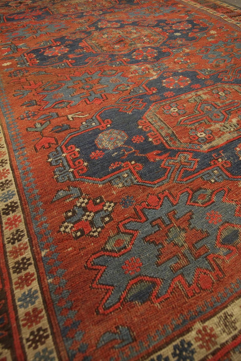 Handmade Carpet Caucasian Sumakh Kilim Rug Oriental Traditional Wool ...