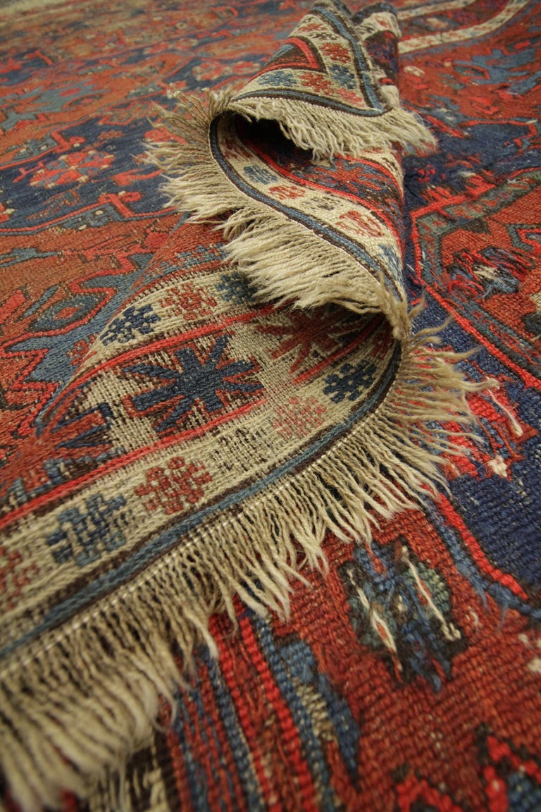 Handmade Carpet Caucasian Sumakh Kilim Rug Oriental Traditional Wool ...