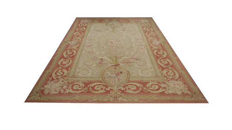 Handmade Carpet Aubusson Style Rug, Extra Large Traditional Wool ...
