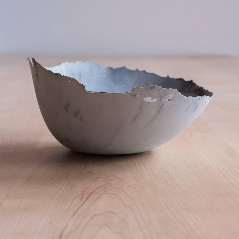 Handmade Cast Concrete Bowl in Grey by UMÉ Studio For Sale at 1stDibs