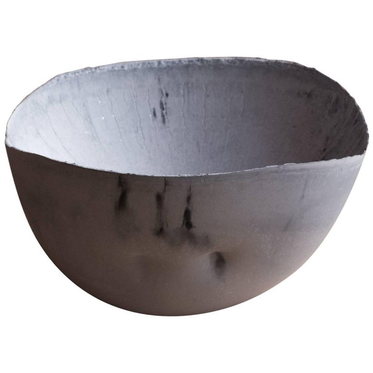 Handmade Cast Concrete Bowl in Grey by UMÉ Studio For Sale at 1stDibs