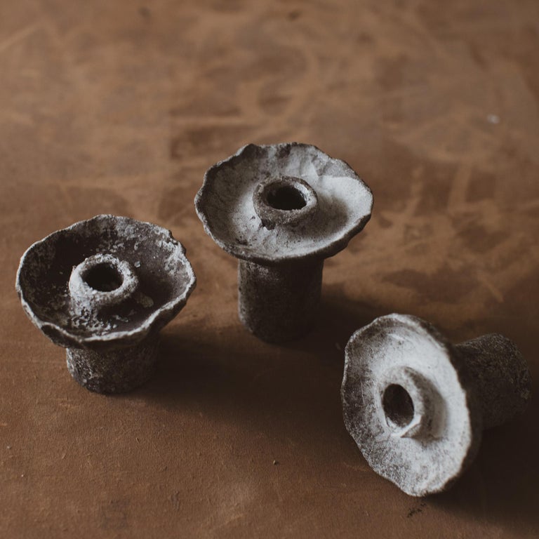 Handmade Ceramic Candlestick Holders by Mugly, NYC For Sale at 1stDibs