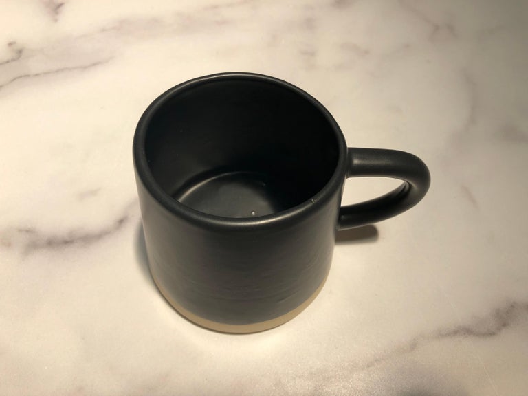 Handmade Ceramic Matte Mug in Black, in Stock For Sale at 1stDibs