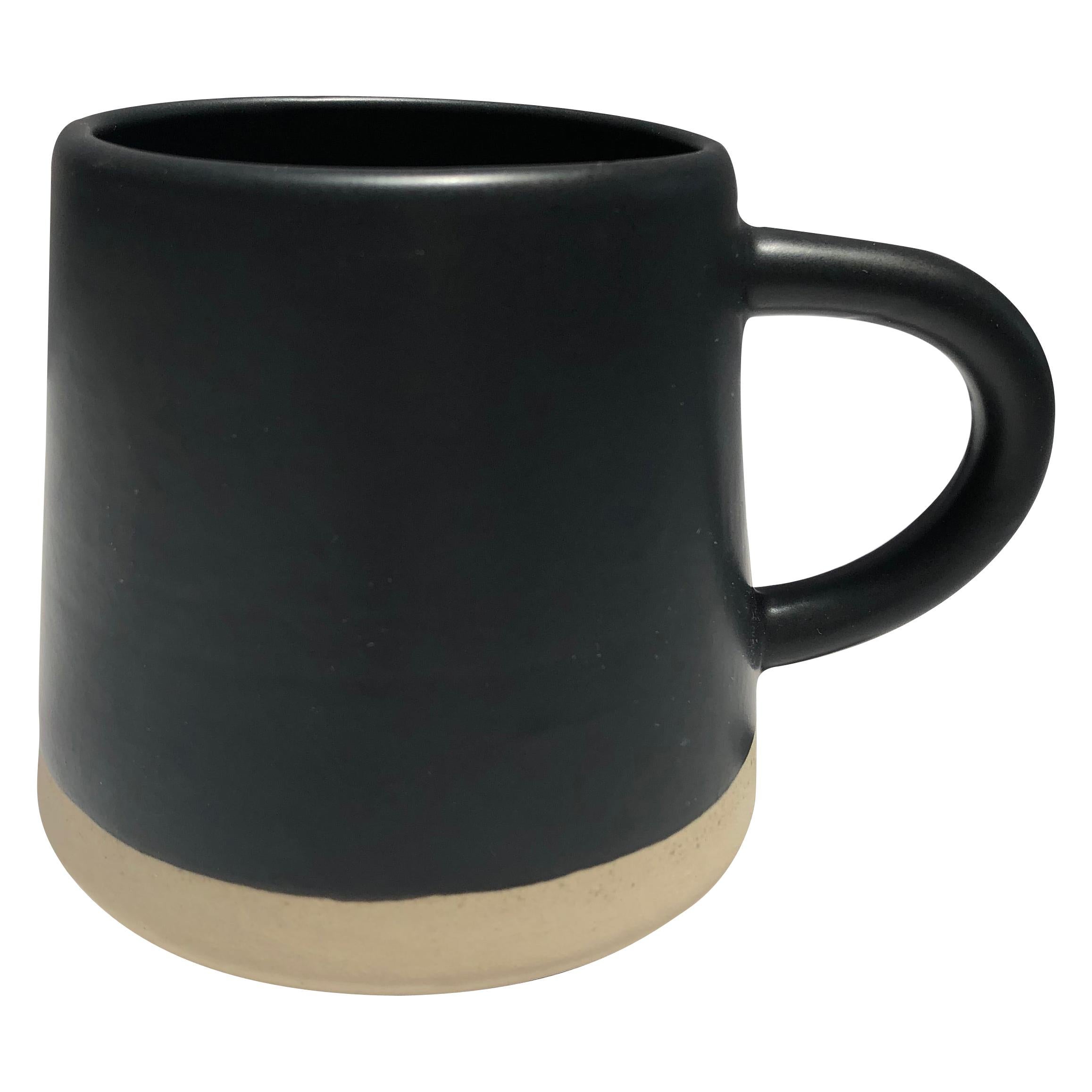 Handmade Ceramic Matte Mug in Black, in Stock For Sale at 1stDibs