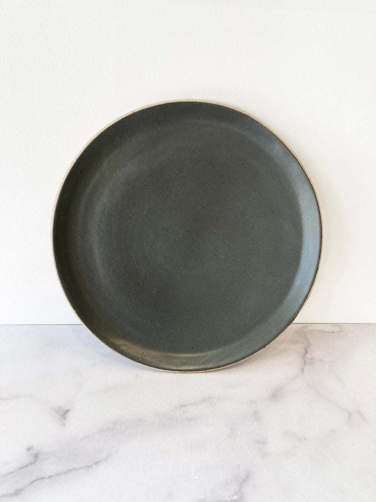 Handmade Ceramic Stoneware Dinner Plate in Gray, in Stock For Sale at ...
