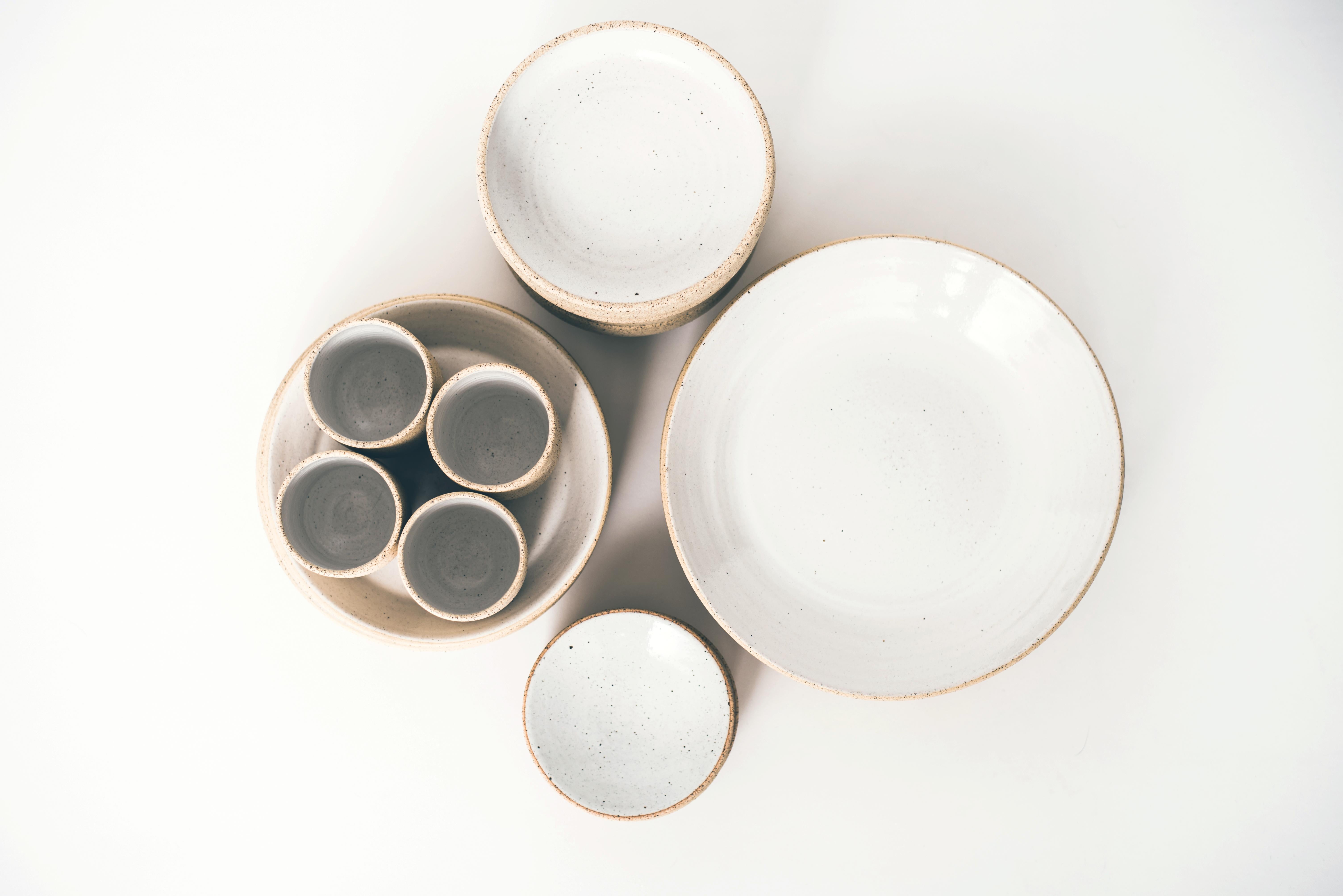 Handmade Ceramic Stoneware Dinner Plate in Ivory, in Stock at 1stDibs ...