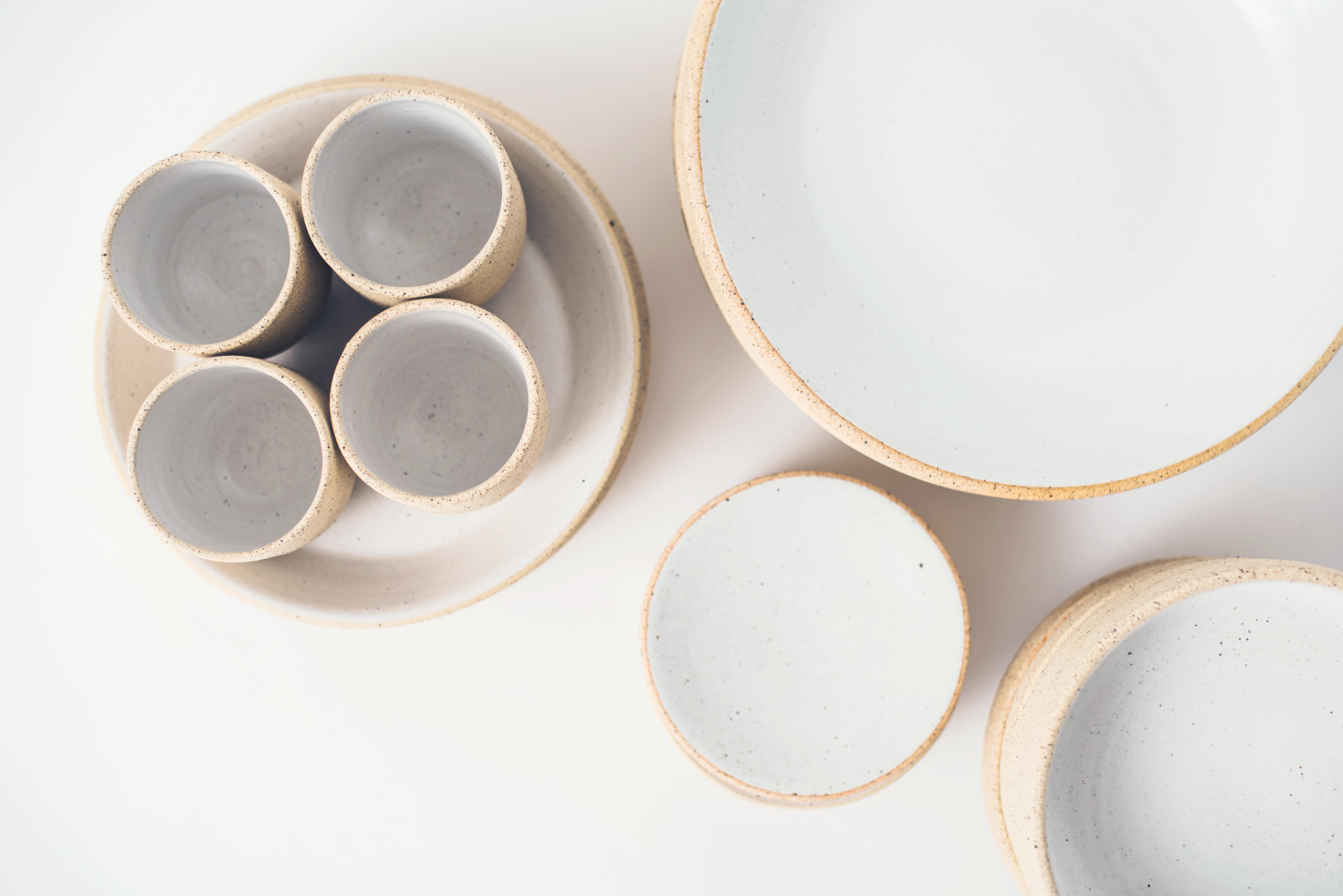 Handmade Ceramic Stoneware Dinner Plate in Ivory, in Stock at 1stDibs ...