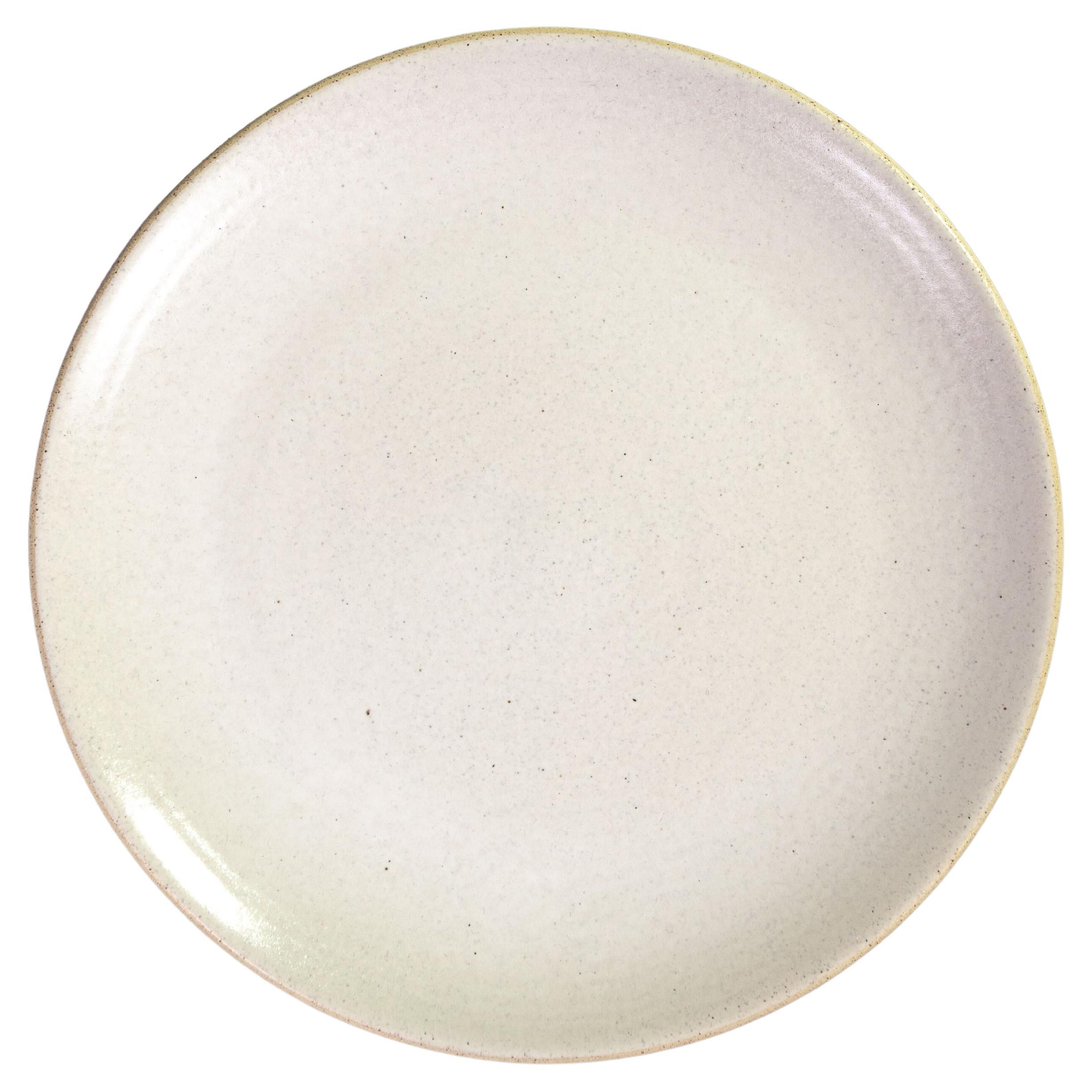 Handmade Ceramic Stoneware Dinner Plate in Ivory, in Stock at 1stDibs ...