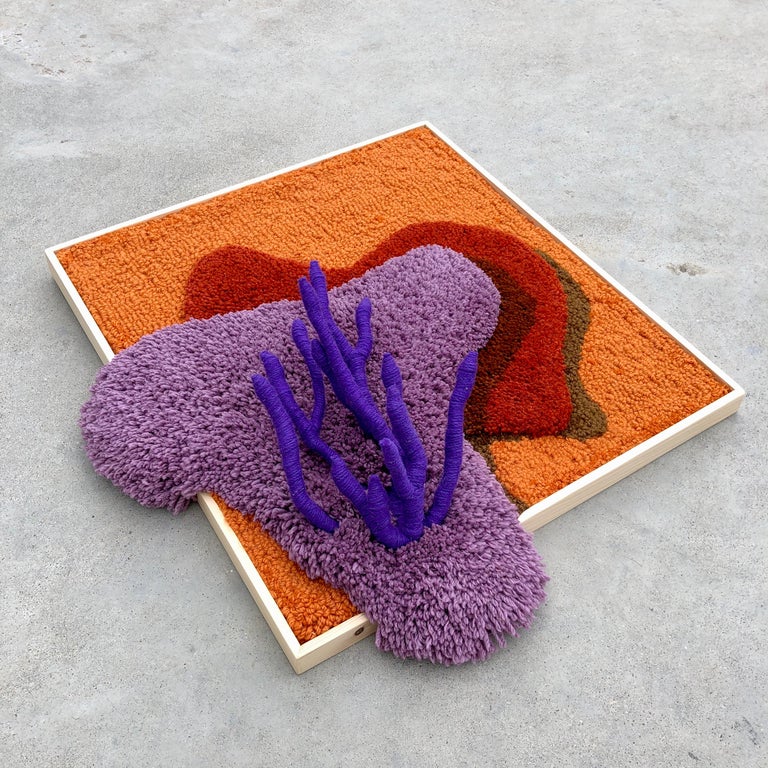Handmade Contemporary Wall Tapestry with Textile Sculpture, Fiber Art ...