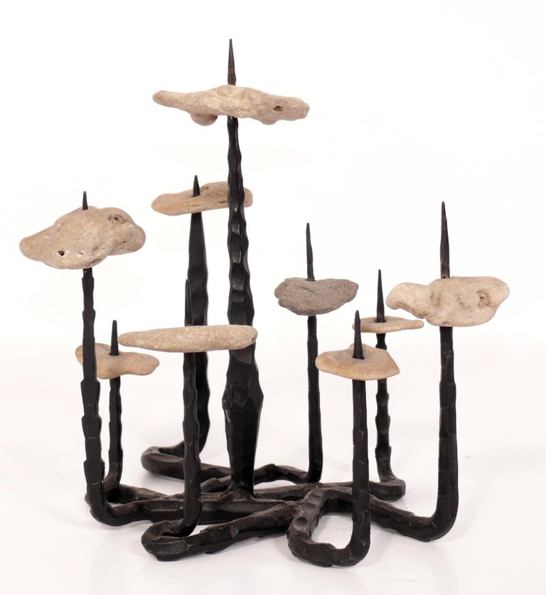 Handmade David Palombo Menorah or Candelabra For Sale at 1stDibs