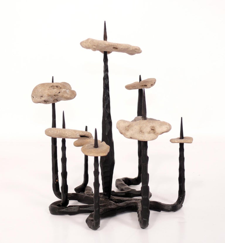 Handmade David Palombo Menorah or Candelabra For Sale at 1stDibs