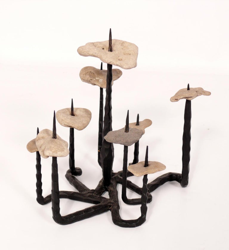 Handmade David Palombo Menorah or Candelabra For Sale at 1stDibs