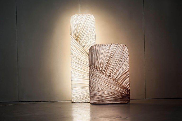 Silk over a vacuum-formed shell "Mino" Flor Lamp by Aqua Creations For ...