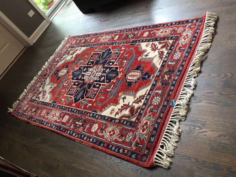 Handmade Heriz Persian Rug Never Used For Sale at 1stdibs