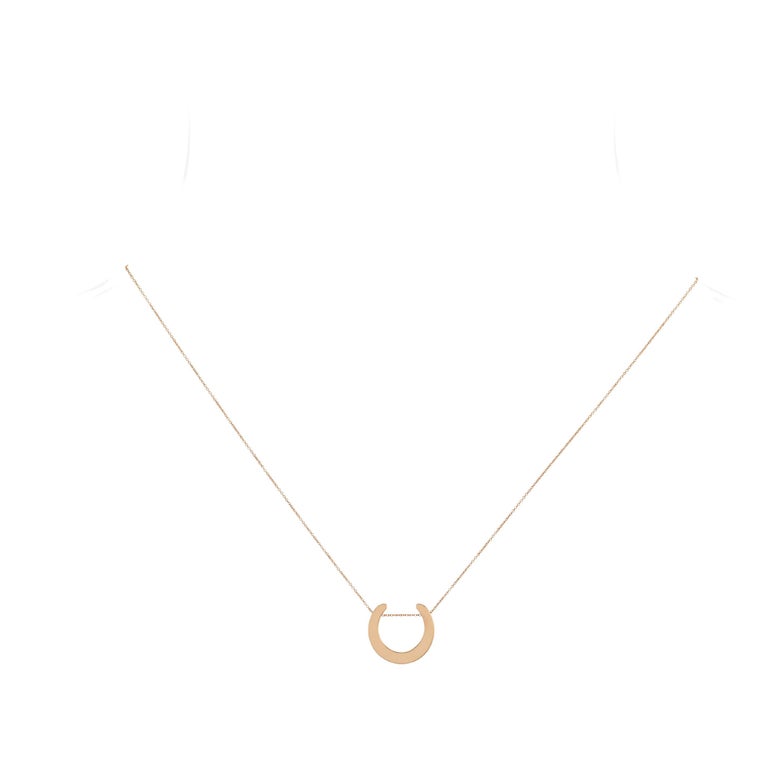 Handmade Horseshoe 18kt Gold Horse Pendant Necklace by Ubaldi ...
