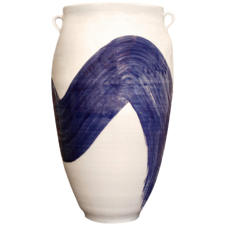 Handmade Israeli Porcelain Vase For Sale at 1stDibs