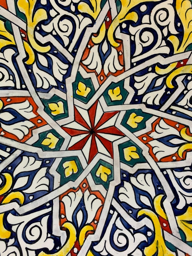 Handmade Large Ceramic Serving Decorative, Center Table Plate, Set of 2 ...