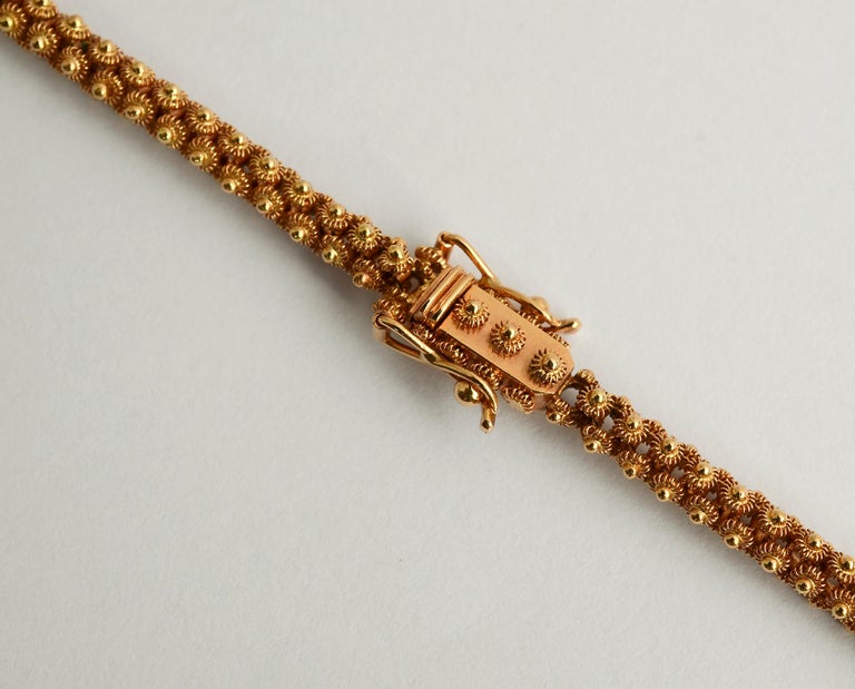 Handmade Long Gold Chain Necklace at 1stDibs