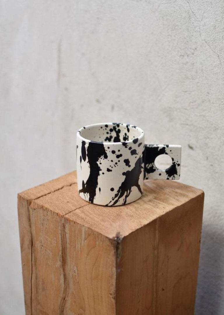 splatterware coffee mug
